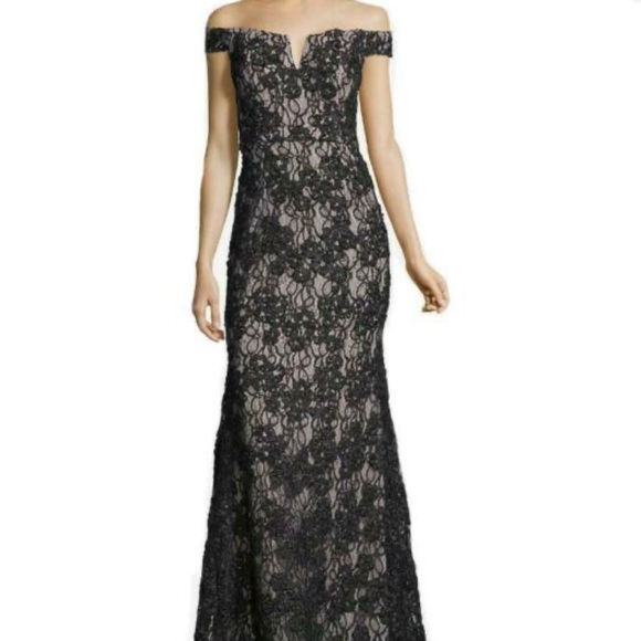 Xscape | Dresses | X Scape Macys Black Lace Gown Size 4 | Poshmark